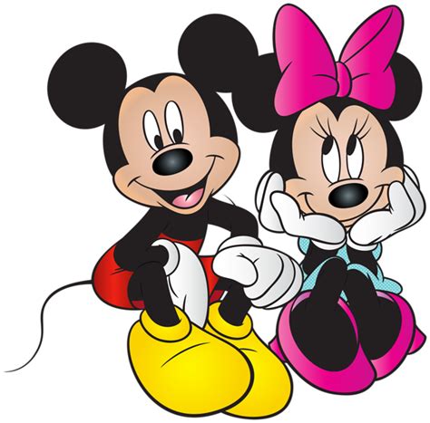 Mickey And Minnie Mouse Free Png Clip Art Image Cartoons Pinterest