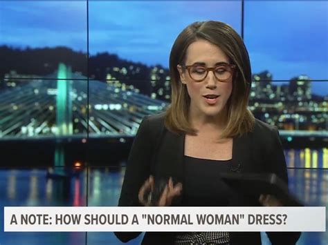 Portland Anchor Stands Up For Her Wardrobe And Women Wearing High