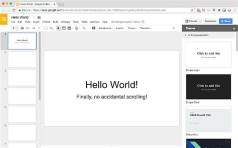 Stop Slide Scrolling In Google Presentation For Google Chrome Extension Download