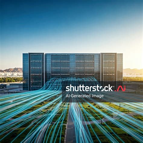 Oman Data Centers Fiber Optics Communication Ai Generated Image