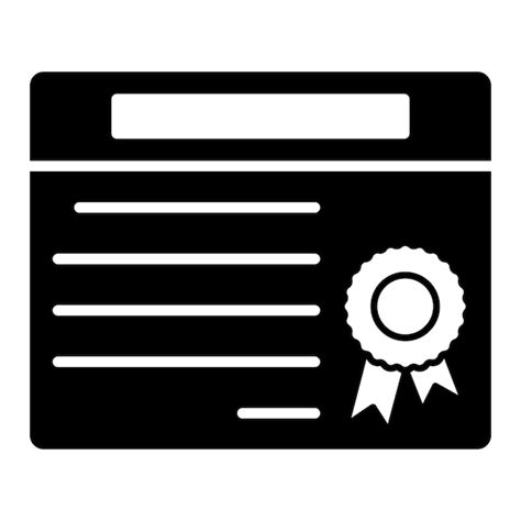 Premium Vector Certificate Icon Design Illustration Design