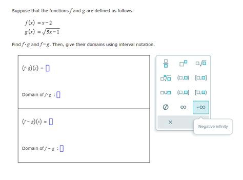 Solved Suppose That The Functions F And G Are Defined As