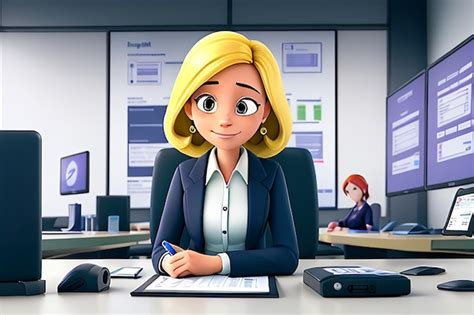 Premium Ai Image Efficiency Unleashed Businesswomen Embrace Document Management Seamless