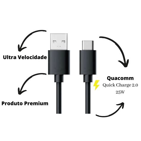 Cabo Turbo Tipo C Turbo W Ml Promocao A Penas O Cabo Atacado Shopee Brasil