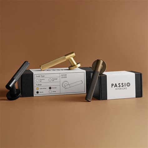 Cruz Solid Brass Door Lever Bronze Passio Interiors