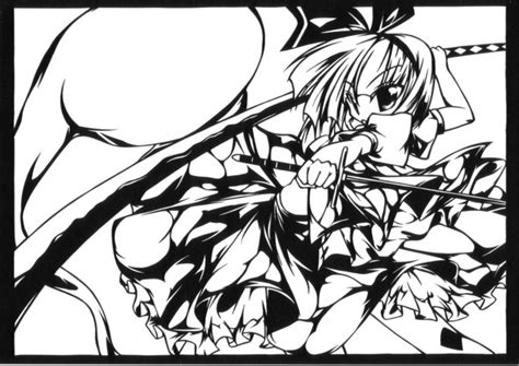 【切り絵】魂魄妖夢【東方】 月山 さんのイラスト ニコニコ静画 イラスト