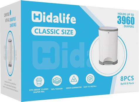 Hidalife Refills Compatible With Dekor Classic Diaper Pails