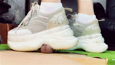 Gpctjr556 Eg Stomping On An Ex Girlfriends White Sneaker Shamed Cbtrampling To Ejaculation