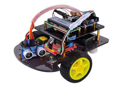 Ultrasonic Obstacle Arduino Smart Robot Car Avoidance Chassis Pcb Material