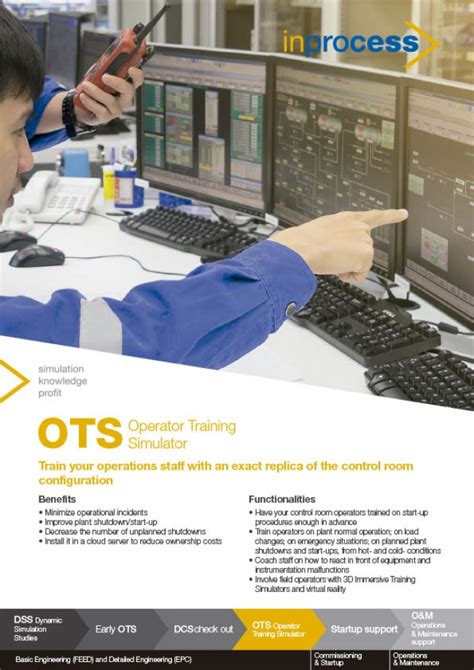 Multi Purpose Dynamic Simulation Operator Training System Inprocess