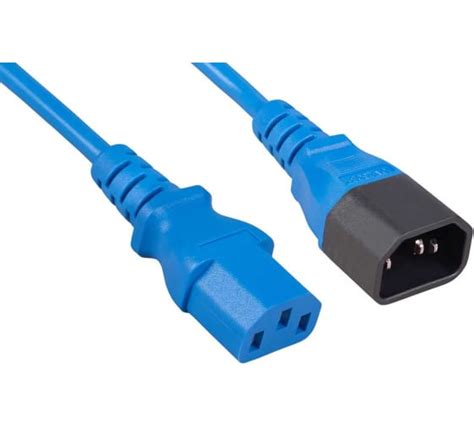 Кабель питания Cabeus монитор компьютер Iec 320 C13 Iec 320 C14 3x0 75 синий 1 8 м Pc 189