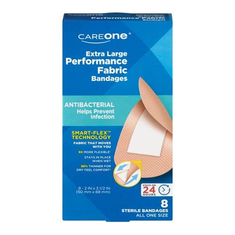Save On Careone Extra Large Performance Fabric Bandages Antibacterial