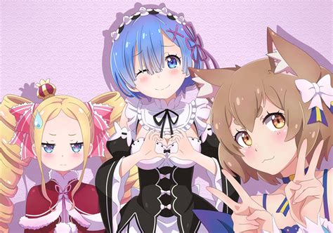 Open Mouth Symbol Shaped Pupils Beatrice Re Zero Surprised Black