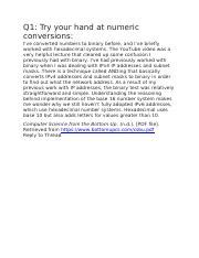 Mastering Numeric Conversions Binary Hexadecimal IPv6 Course Hero
