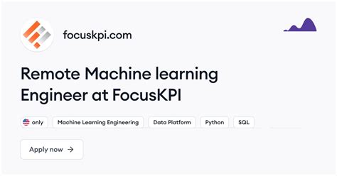 Remote Machine Learning Engineer Job At Focuskpi Himalayas