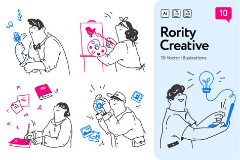 Premium Creative Illustration Pack From Design And Development Illustrations
