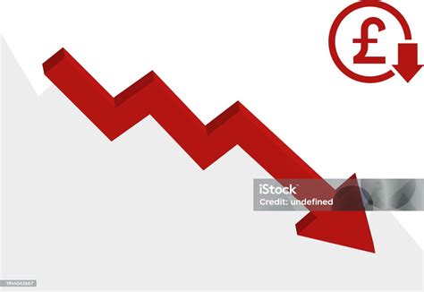 비즈니스 화살표 목표 개념 재무 성장 벡터 흰색 배경에 고립된 3d 그래프 화살표입니다 비용 절감 경제에 대한 스톡 벡터 아트