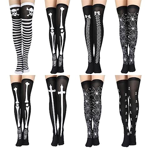 I Tested The Hottest Trend Skeleton Thigh High Socks And Heres What