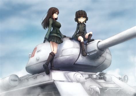 Katyusha And Nonna Girls Und Panzer Drawn By Dararito Danbooru