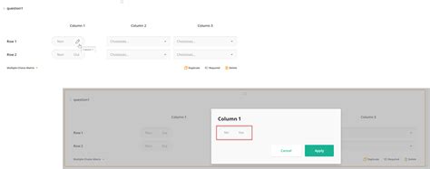Localization Dynamicdropdown Matrix The Edit Column Dialog
