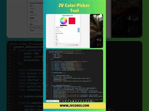 Color Picker Tool In Html Css And Javascript Free Source Code Jv Codes