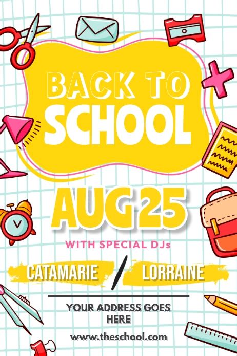 School Event Party Design Template Postermywall