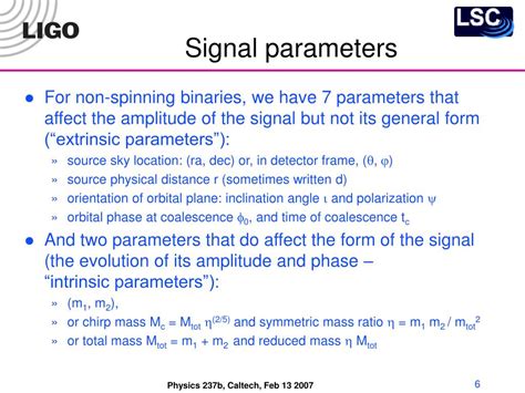 Ppt Compact Binary Coalescence Search In The Ligo Scientific