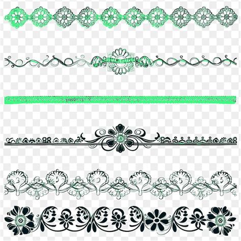 Wedding String Borderlines Design With Ring Motifs And Lace Tattoo