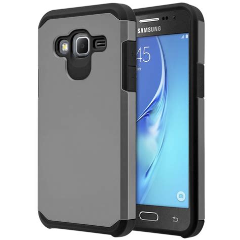 Hybrid Protective Tough Case Samsung Galaxy J Grey