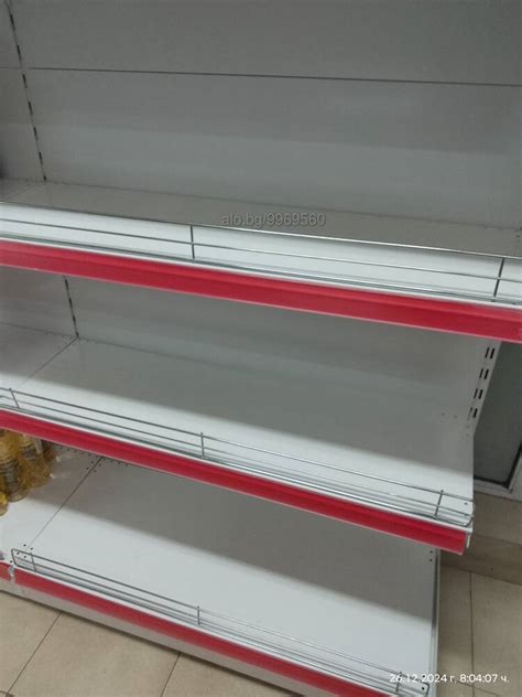 Стелажи за магазин Търговско и ресторантьорско оборудване Хасково 7 броя стелажи с по