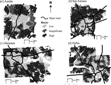 hot spot maps getis ord g i showing spatial clustering of local