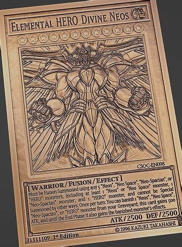 Elemental Hero Divine Neos Yugioh 3d Model 3d Printable Cgtrader