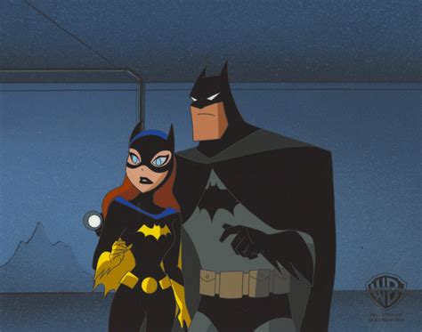 The New Batman Adventures Original Production Cel Batman And Batgirl