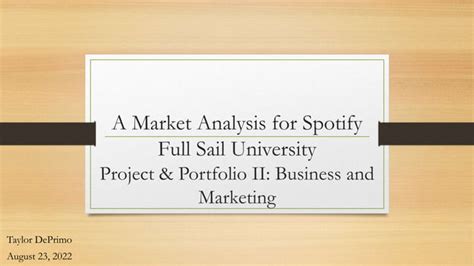 Spotify Market Analysispptx