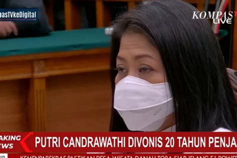 Ekpresi Dingin Putri Candrawati Divonis Hukuman 20 Tahun Penjara