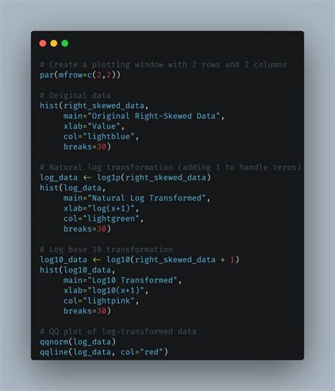 r rstats rprogramming code data datatransorm logtransform steven paul sanderson ii mph