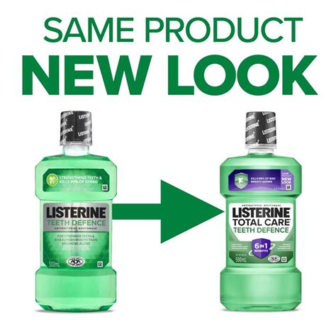 Buy Listerine Teeth Defence Antibacterial Mouthwash Value Pack 1 5l