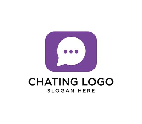 Premium Vector Simple Chat Logo Design Template