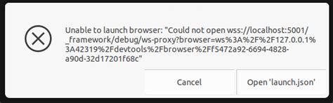 Debugging With Vscode On Linux Cannot Launch Browser Debugging Not Possible · Issue 39976