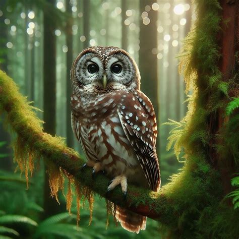 93000 Owl Rainforest Sitting Pictures