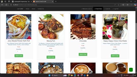 Online Food Order System In Php