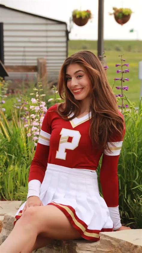 High School Cheer Senior Photos Cheerleader Retro Cheer Uniform