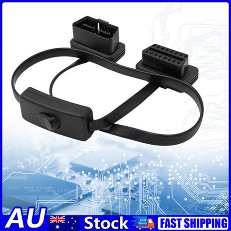 Au 60cm Obd2 Connector Socket Male To Female Car Obd Extension Cable Auto Scanne Ebay