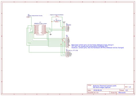 Arduino Thermal Camera With Sd And Img Processing Platform For
