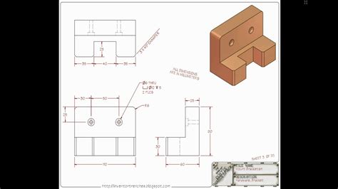 Autodesk Inventor Tutorial For Beginners Part 2 Mount Bracket