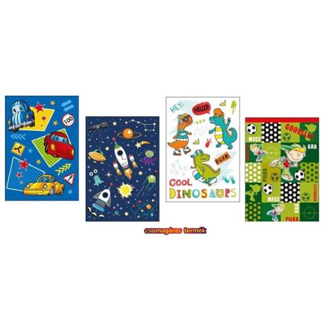 Barát Papír Webáruház Gumis Mappa Polmak A 4 Gyerek Minták Foci Autó Dinó űrhajó Ta4 Og 609