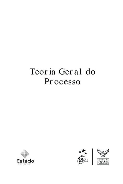PDF Caderno De Exerc Cios Teoria Geral Do Processo DOKUMEN TIPS