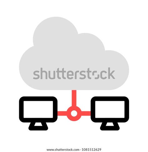 Server Network Connection Stock Vector Royalty Free 1081512629
