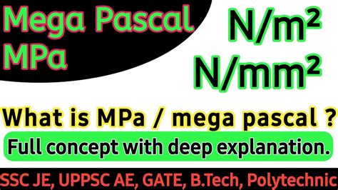 What Is Mpa Mega Pascal Nmm² Way To Engineering By Shashank What Is Mpa Mega Pascal Nmm² Way To Engineering By Shashank