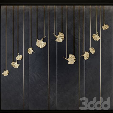3d модели скачать на Роскошный декор Современные стены Интерьер